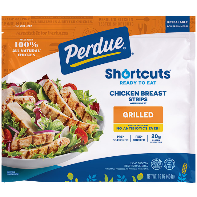 PERDUE® SHORTCUTS® Ready to Eat Grilled Chicken Breast Strips